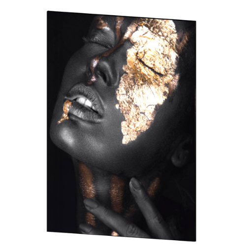 Quadro Tela Woman Gold III 60cm x 84cm | Os Reviteiros Premium